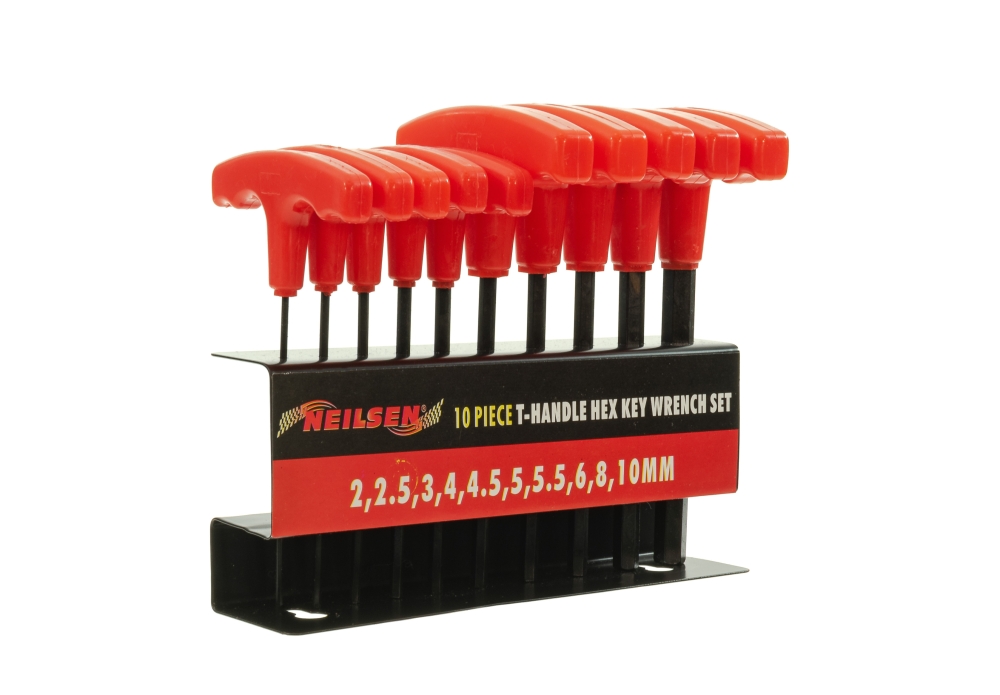 10 Piece Metric /Imperial T Handle Allen Key Set | EliseParts 10 Piece Metric /Imperial T Handle Allen Key Set | EliseParts