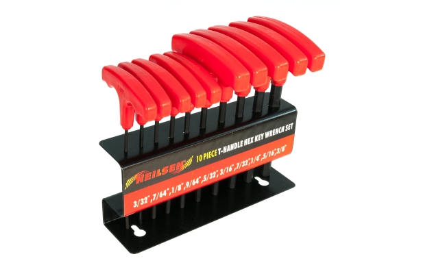 10 Piece Metric /Imperial T Handle Allen Key Set | EliseParts 10 Piece Metric /Imperial T Handle Allen Key Set | EliseParts