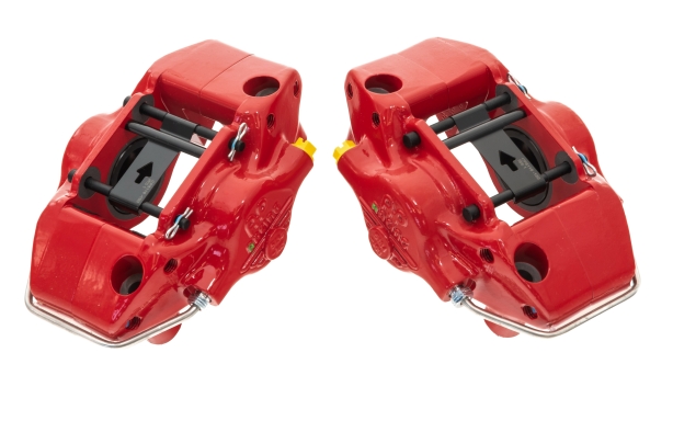 Red Pair of AP 2 Pot Brake Calipers | EliseParts